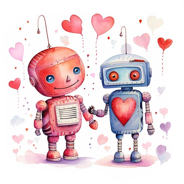 Robot Clipart - Etsy