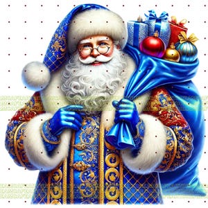 43 PNG Set 3 Blue Christmas Clipart Bundle, Festive Wintery Blue ...