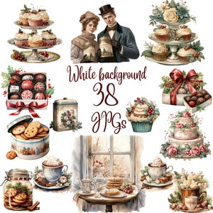 38 Christmas Cookies Clipart, Jpgs, Commercial Use,digital Download ...