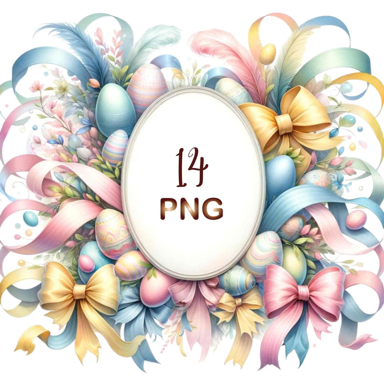 14 Clipart Frames Easter, Easter Clipart Png,easter Clipart,boho Easter ...