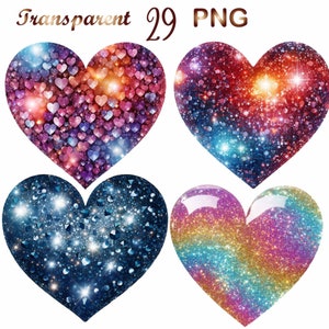 29 Valentine's Day PNG, Glitter Heart Valentines Day Clip Art, Love ...