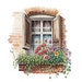 11 Window Flower Box Clipart, Floral Clipart, Window Box Clipart ...