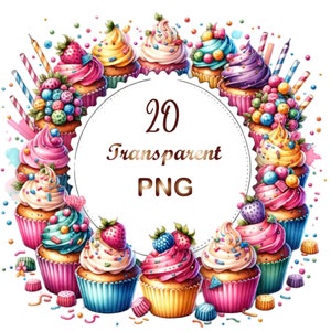 20 Watercolor Birthday Party Borders and Frames Clipart,watercolor ...