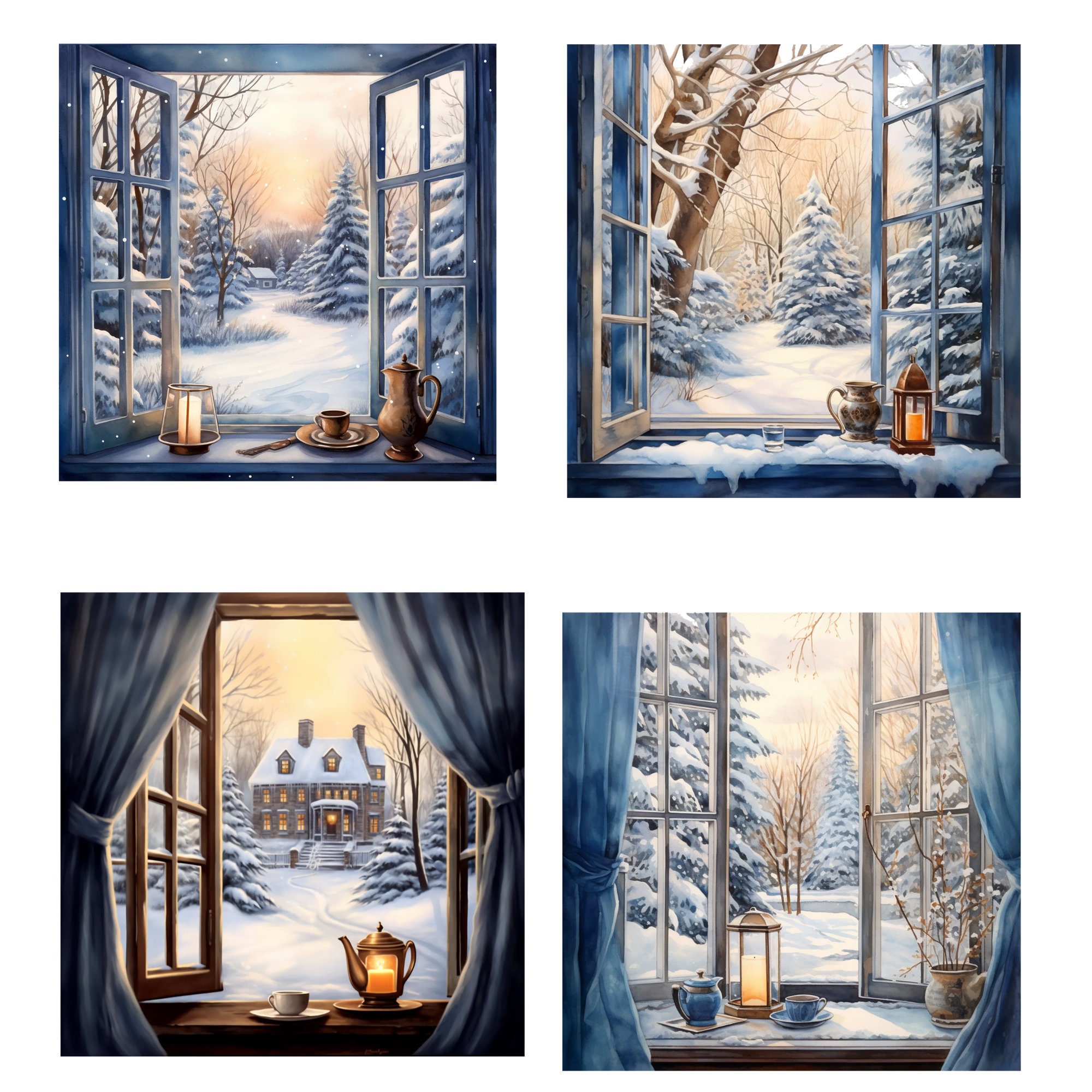 13 Watercolor Christmas Clipart Png, Christmas Clipart PNG, Watercolor ...