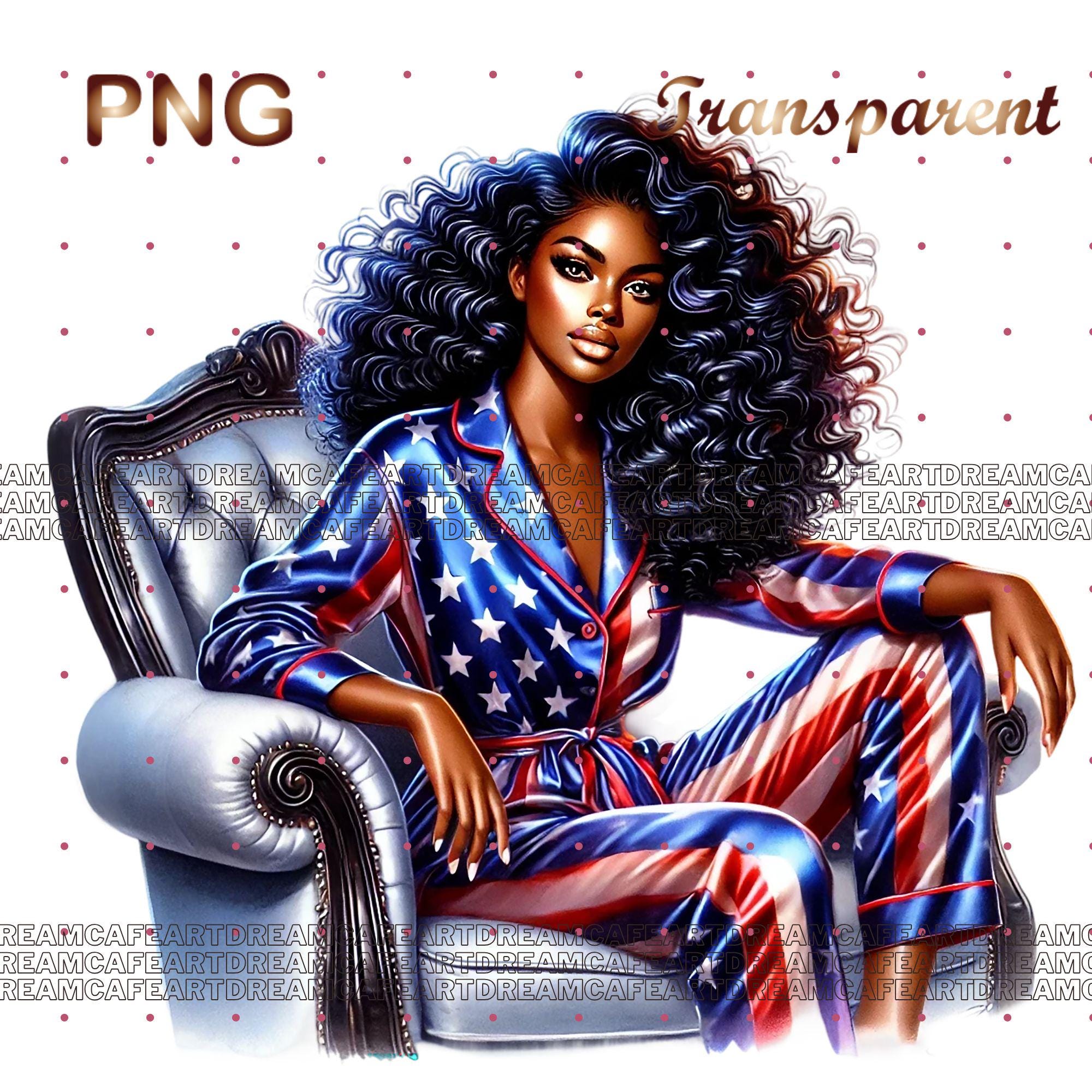 35 PNG Set 1 Spa Girls Clipart Bundle, Black African American Girls ...