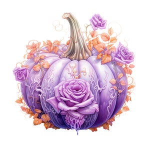 Halloween Clipart PNG, Pumpkin Clipart PNG, Pumpkin PNG, Purple Pumpkin ...
