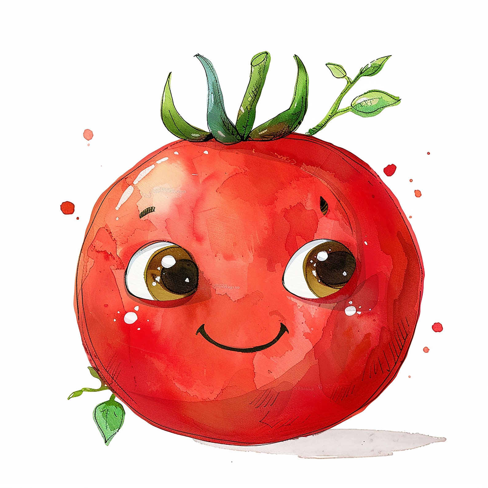 60+PNG, Vegetable Clipart Bundle, Watercolor Cute Vegetable Clipart ...