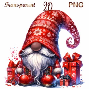 20 PNG Gnome Christmas Clipart Bundle,black Gnome Png,gnome Clipart ...