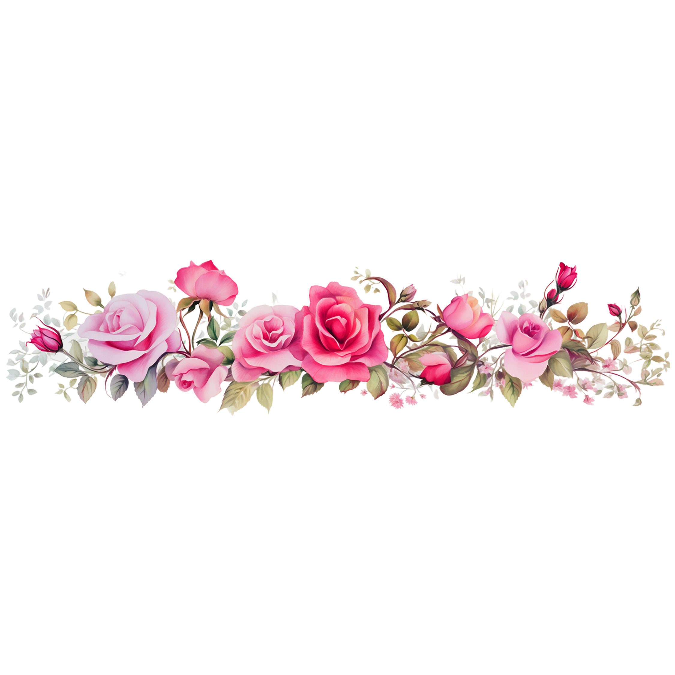 15 Flower Border Clipart, High Quality Jpgs, Digital Download - Card ...