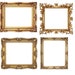 17 Watercolor Gold Frame Clipart PNG, Gold Frame Clipart Bundle ...