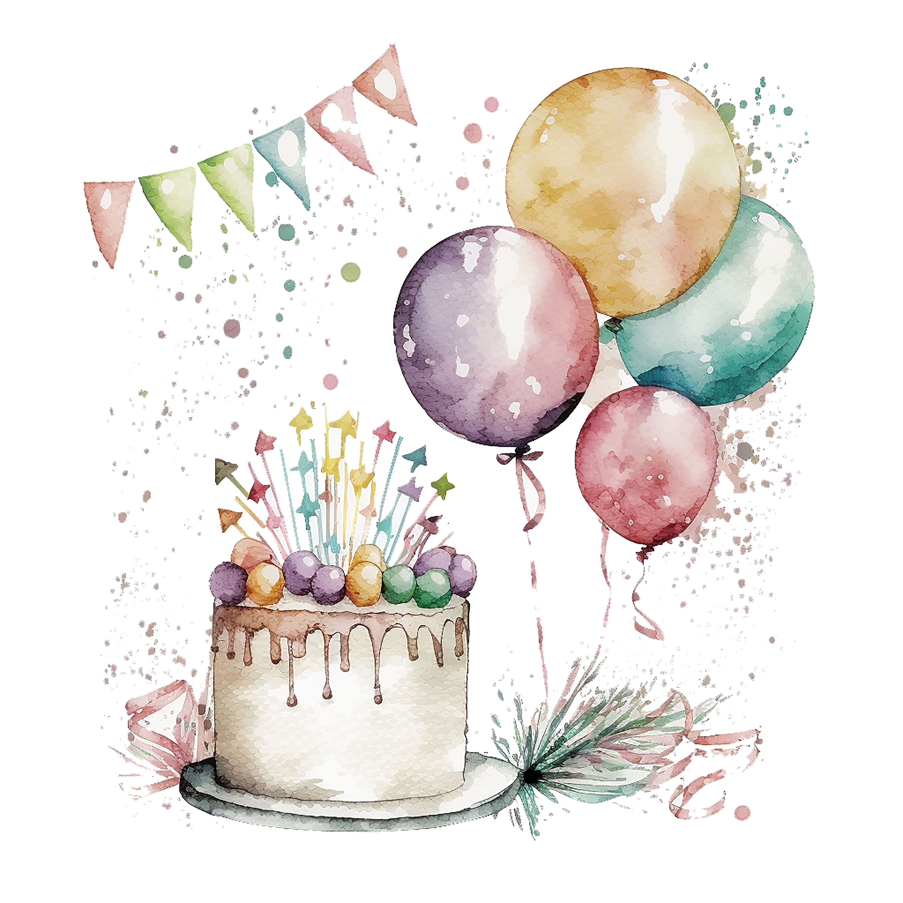 10 Birthday Clipart,party Clipart, Happy Birthday,balloons Clipart ...