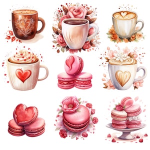 20 Valentine's Day PNG, Coffee Valentines Day Clip Art, Drinks Clipart ...