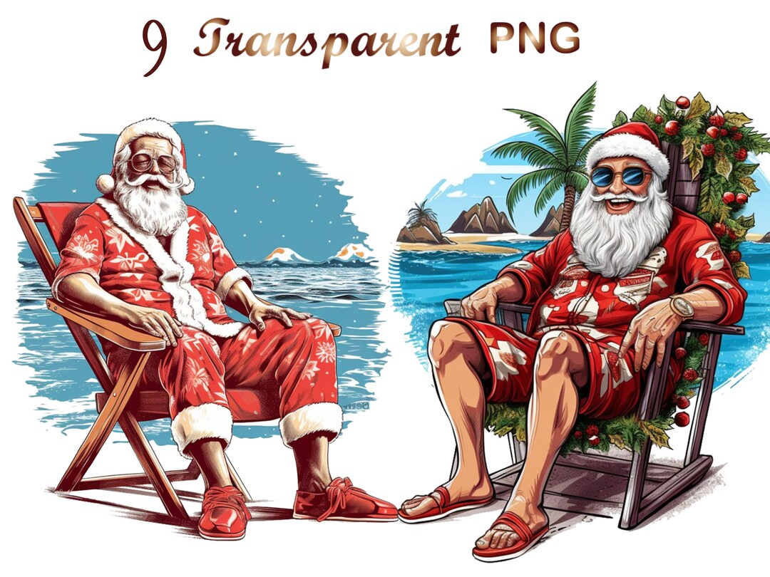 9 Santa Claus Sublimation Santa Claus Clipart Christmas - Etsy