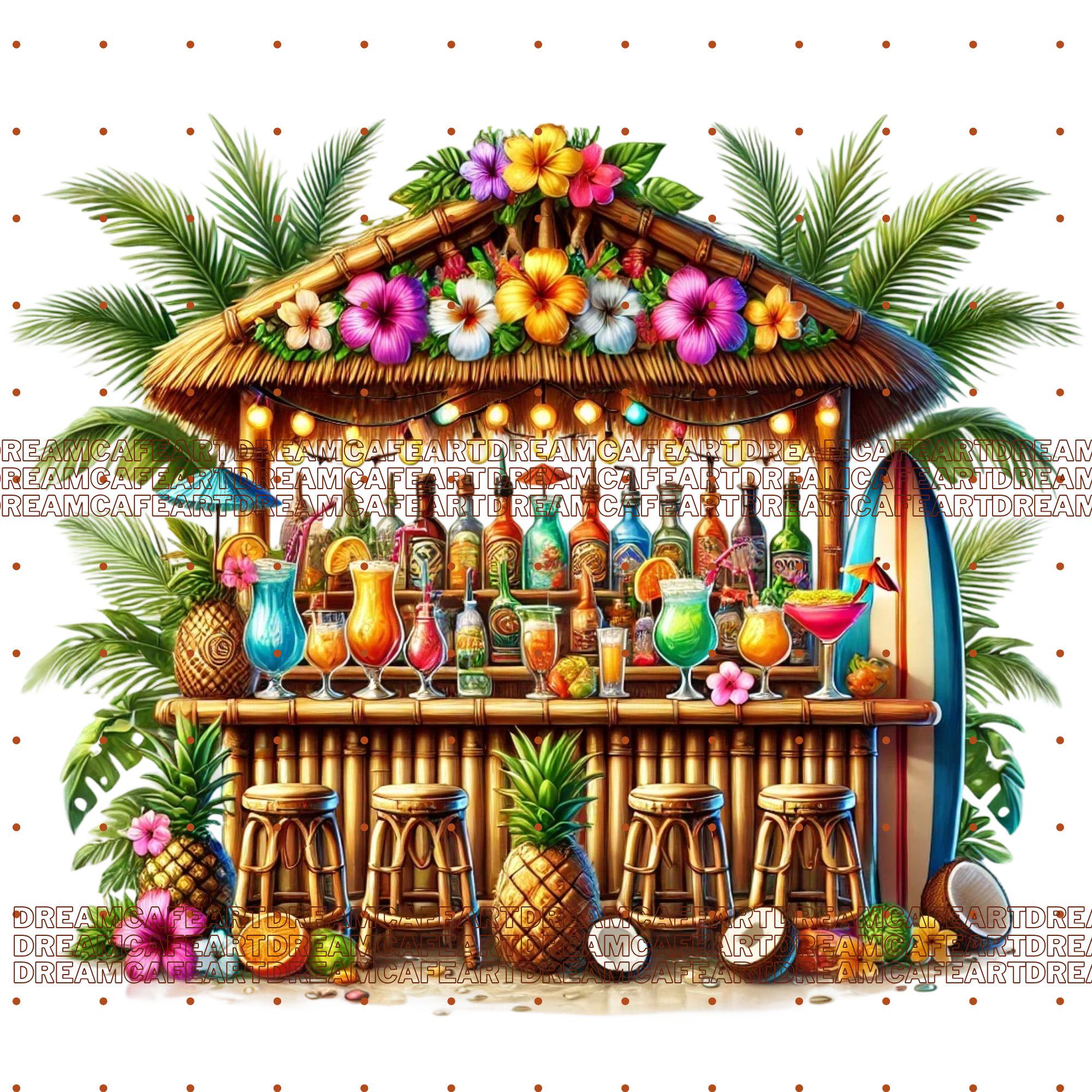 Tropical Luau Clipart Bundle – 80 PNG, Hawaiian Beach Party Graphics ...