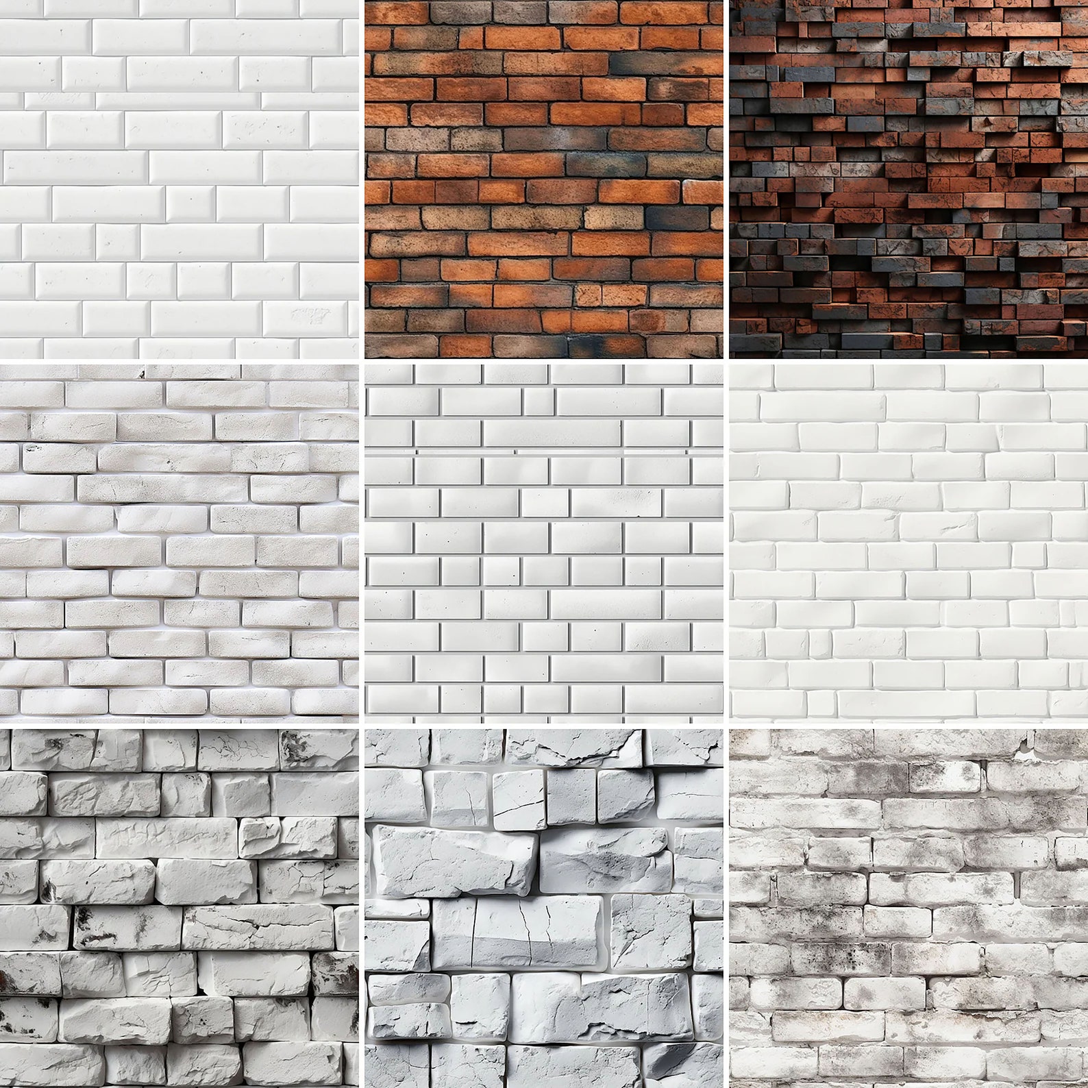 75 Brick Texture Background Paper, Shabby Chic Distressed Brick Wall ...