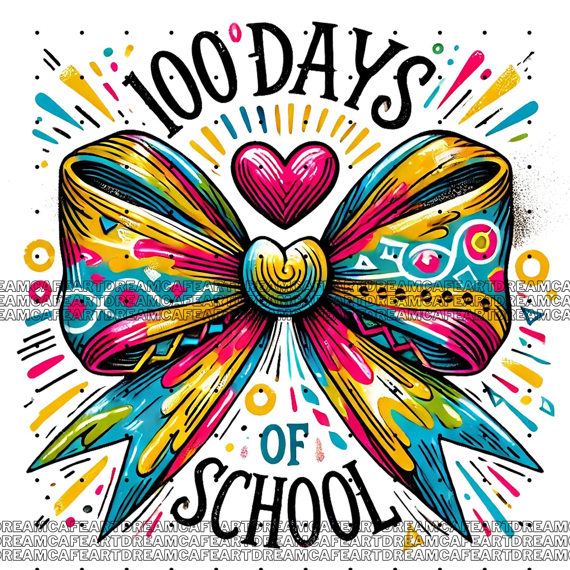27 PNG 100 Days of School Clipart Bundle, Back to School Graphics ...