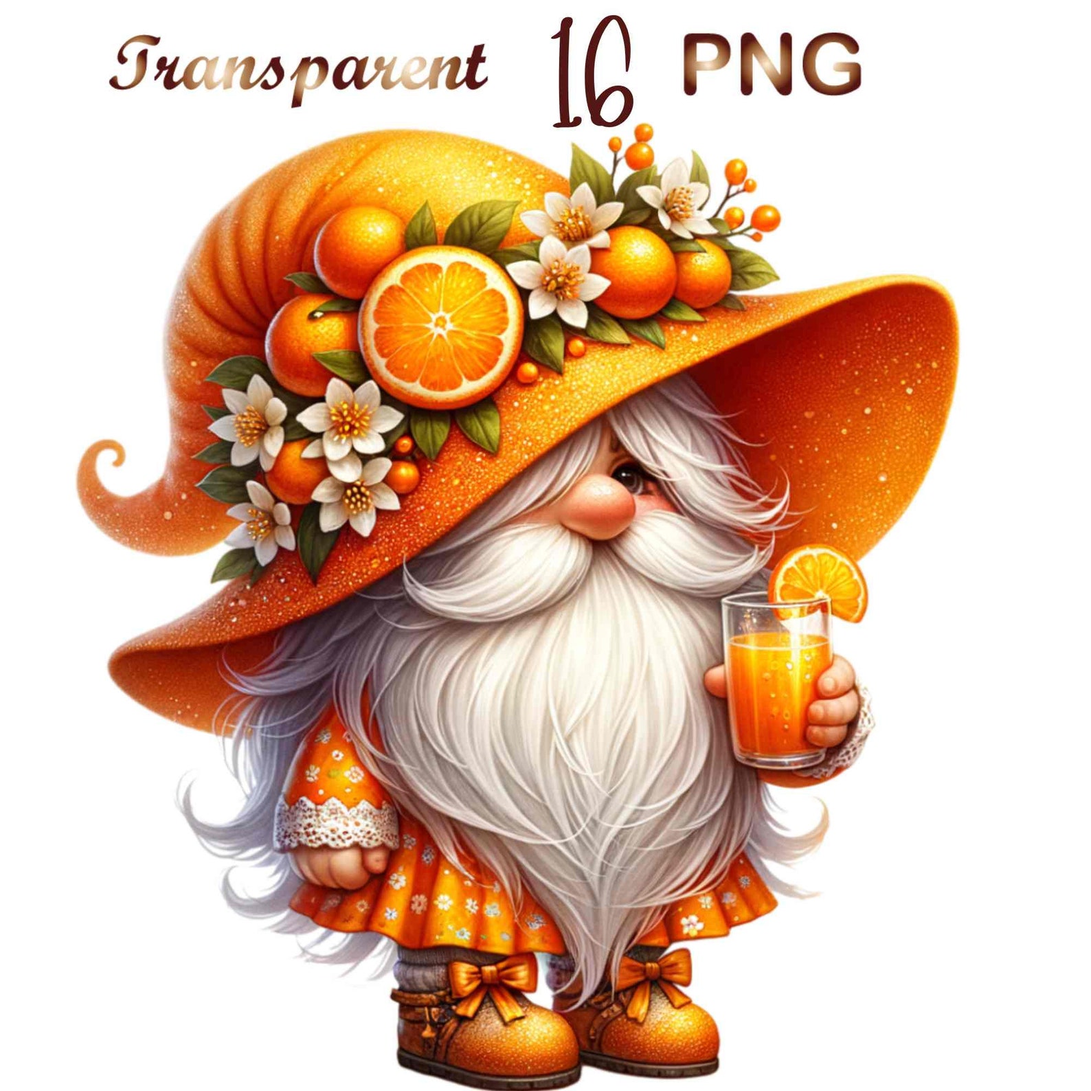 16 Summer Gnome Bundle Clipart PNG, Gnomes, Cute Gnome Png, Cute Gnome ...