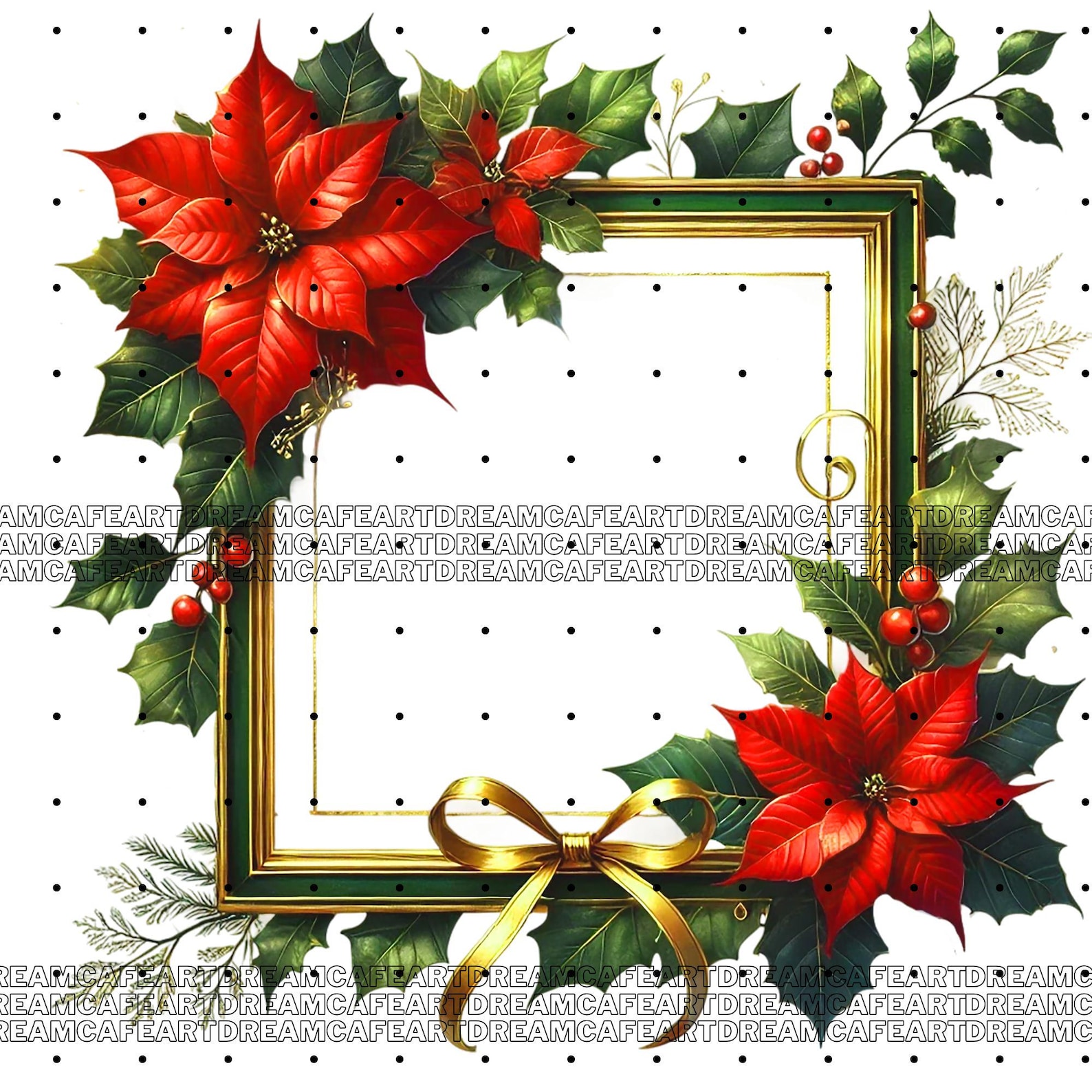 33 PNG, Christmas Frames Clipart Bundle, Holiday Festive Border ...