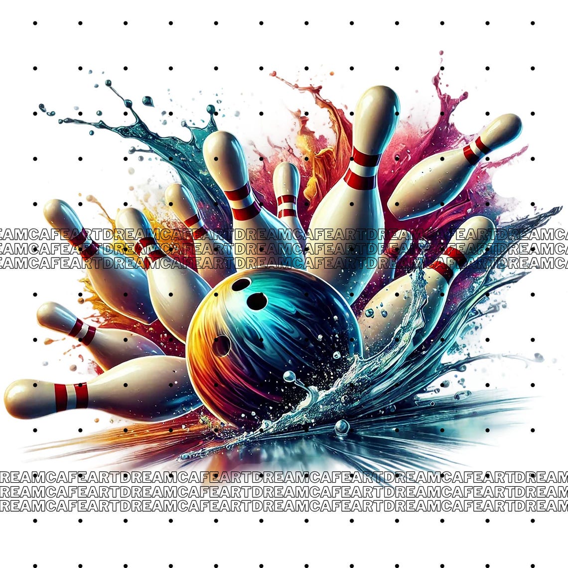 40 PNG Set 2 Sport Bowling Clipart Bundle, Bowling Clipart,watercolor ...