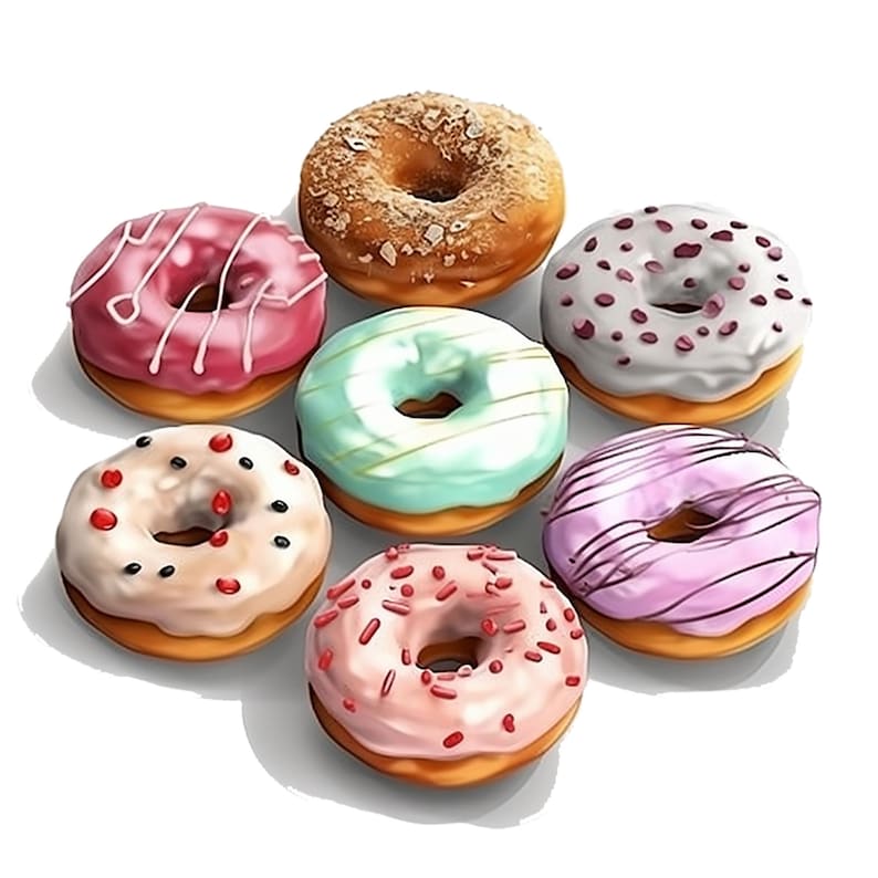 10 Watercolor Donuts Clipart Donuts Clipart Doughnut - Etsy