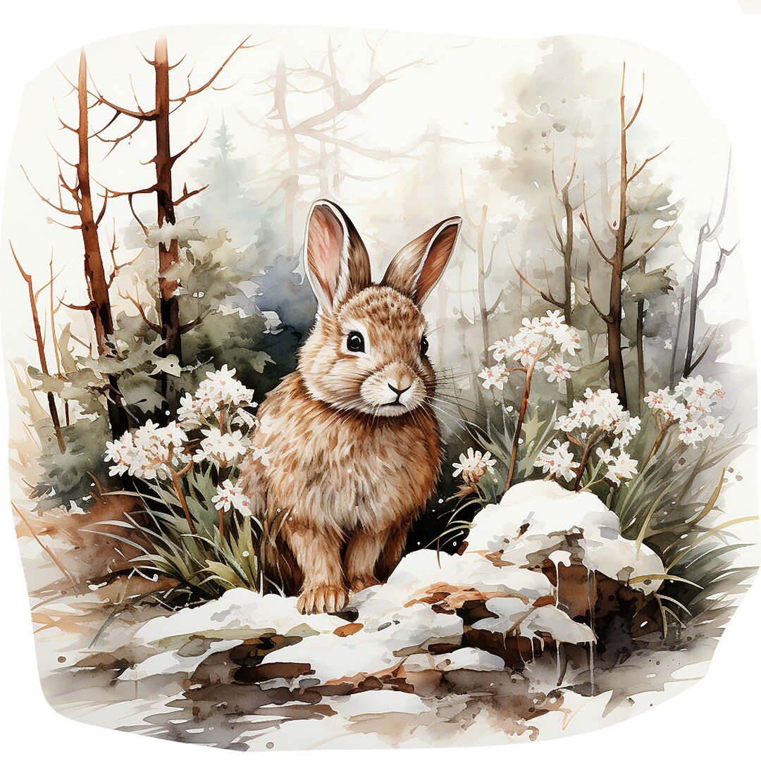 14 PNG, Winter Hedgerow Rabbits Clipart, Hedgerow Rabbits Clipart PNG ...