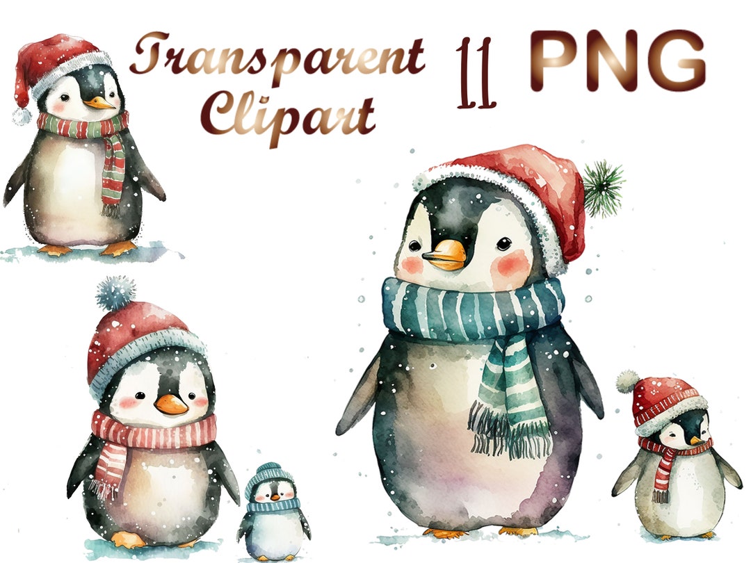 11 Christmas Penguin Clipart PNG, Christmas Clipart, Penguin Clipart ...