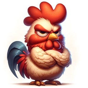 Grumpy Animals Clipart Bundle: Funny Cartoon PNG Prints (commercial Use ...