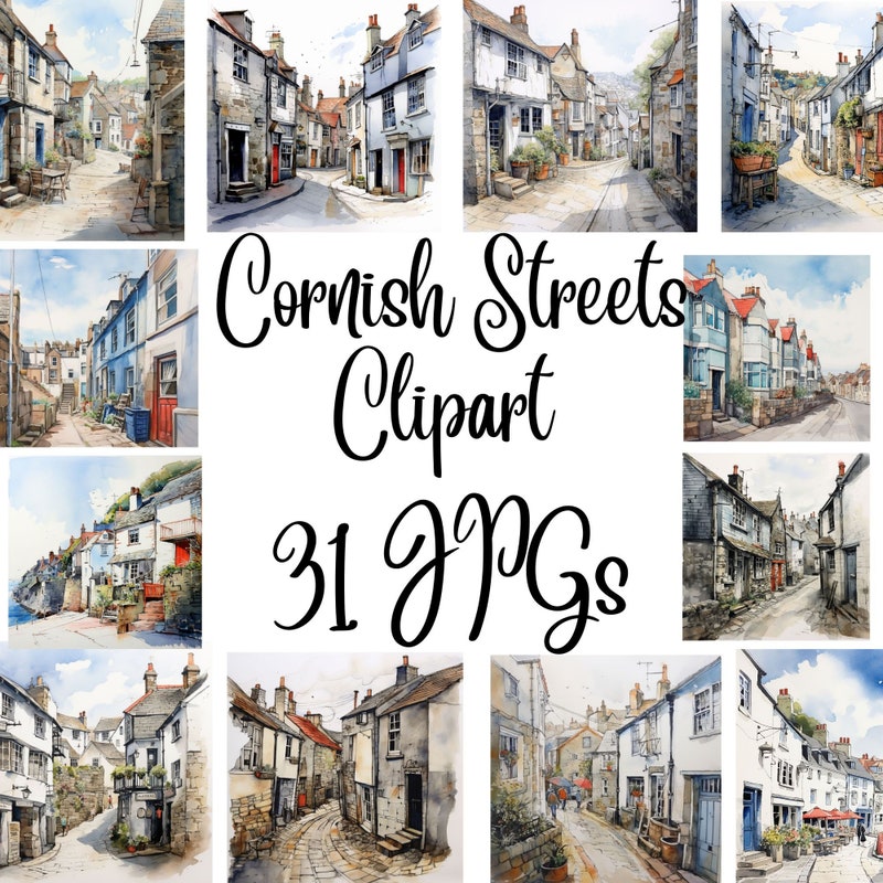 Cornwall Clipart - Etsy UK