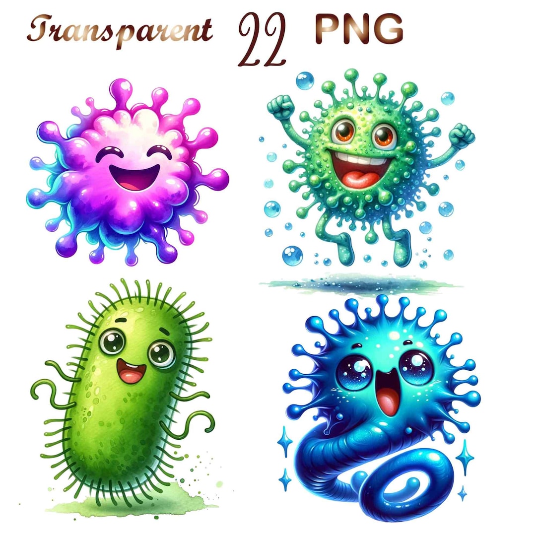 22 Germs Clipart, Germs Png, Germs Shirt Design, Virus Clipart ...