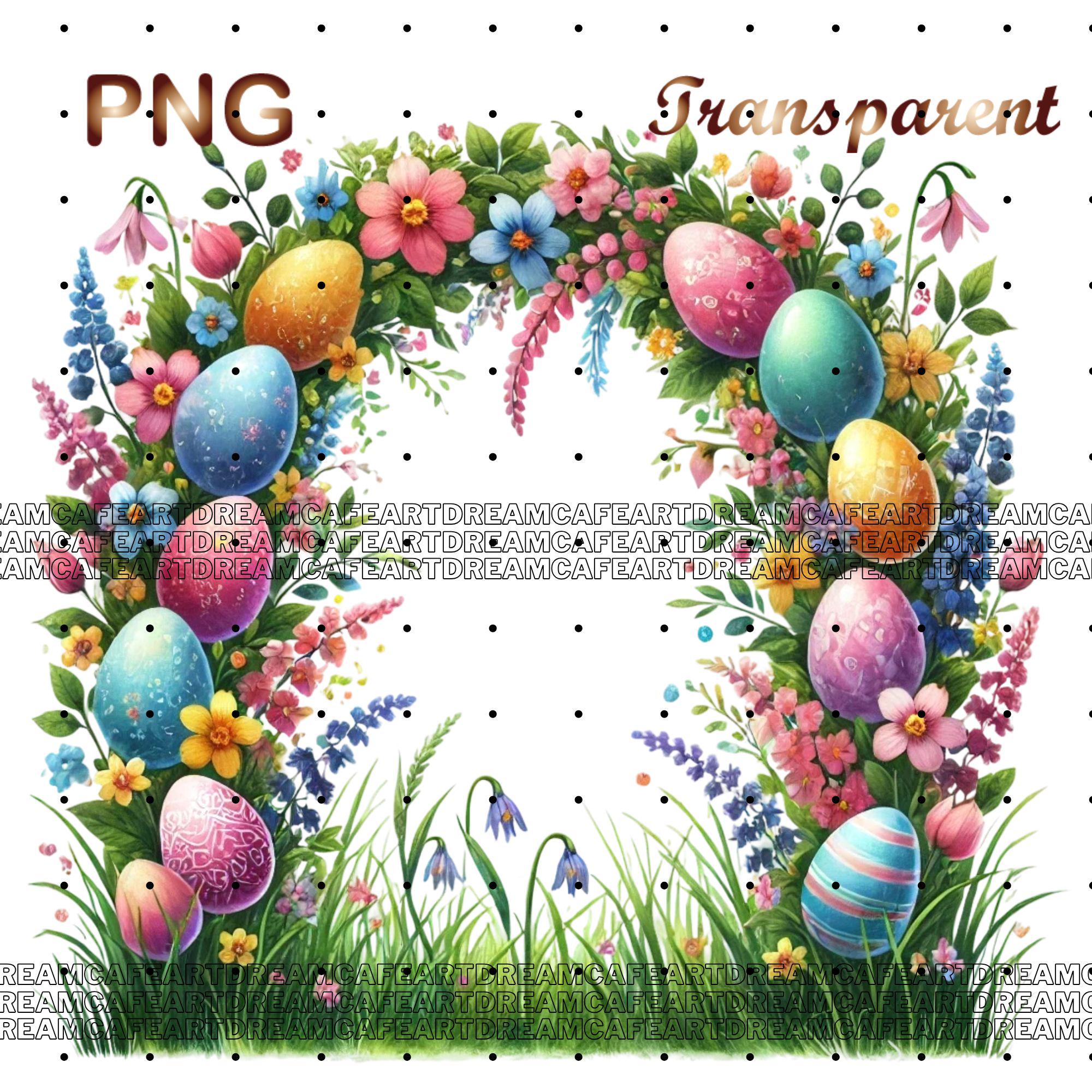 35 PNG Set 2 Easter Clipart Bundle, Spring Holiday Llustrations Designs ...
