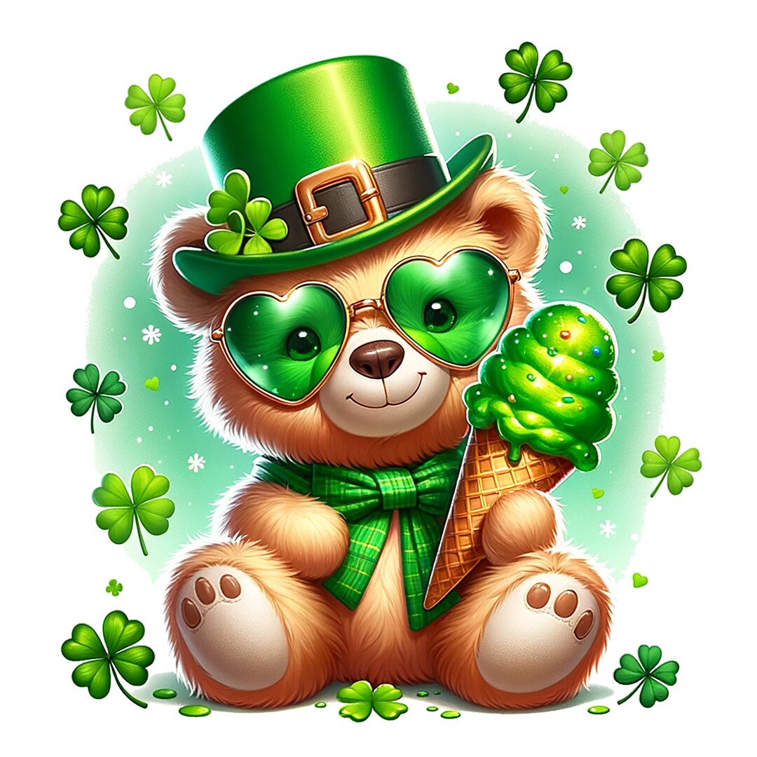 18 PNG, St Patrick Teddy Bear Clipart, St Patrick Graphics, St Patrick ...