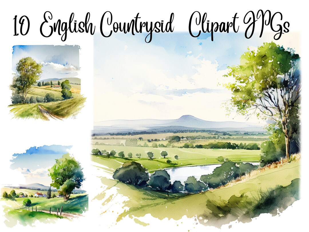 10 Countryside Painting, English Countryside, Rural Landscape, Jpgs ...