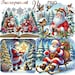 24 PNG Santa Claus Bundle, Santa Claus Clipart, Christmas Clipart ...