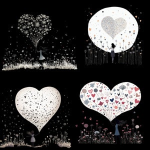 20 PNG, Valentine's Dayclipart Bundle, Heart Valentines Day Clip Art ...