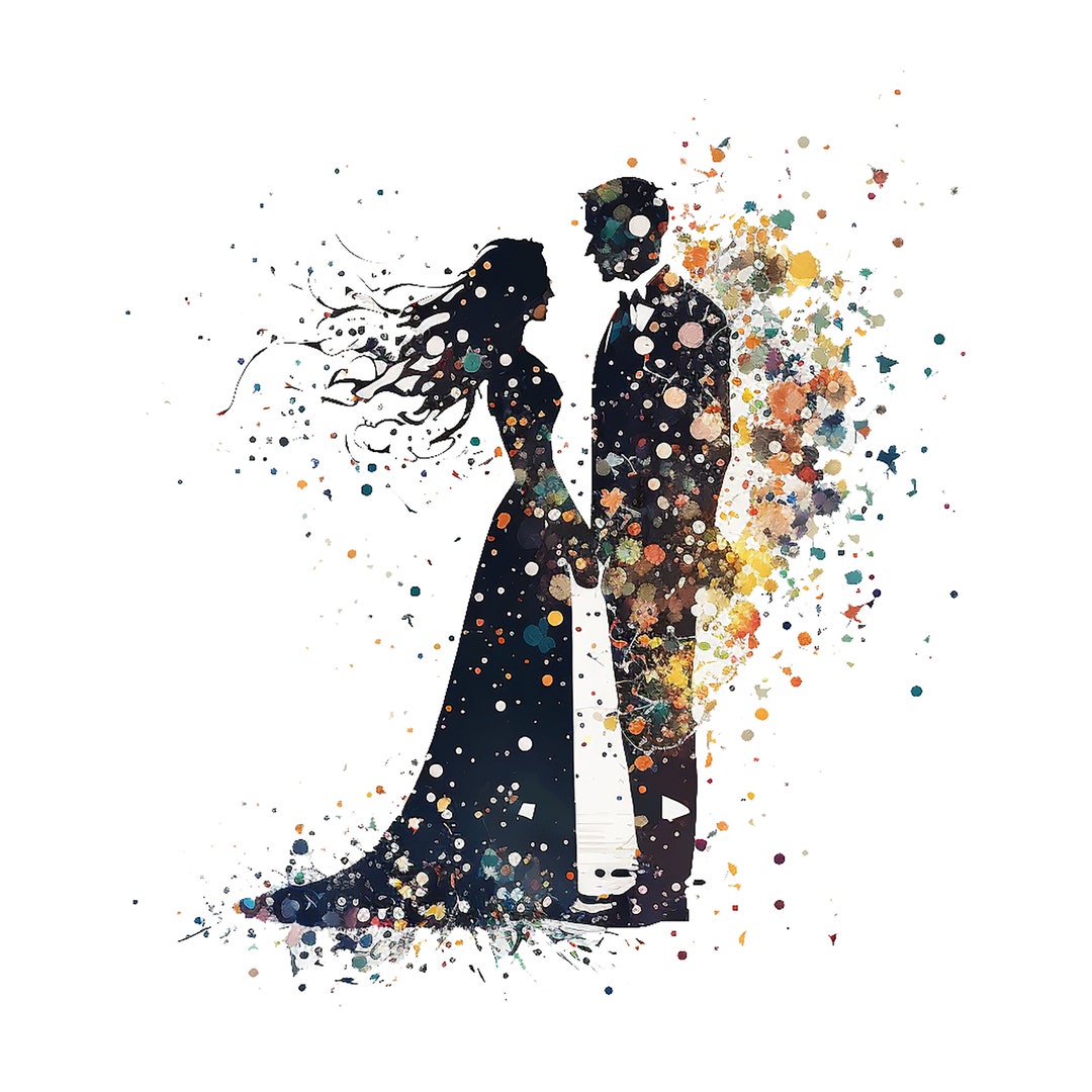 12 Wedding Confetti Clipart, Wedding Clipart, Jpgs, Commercial Use ...