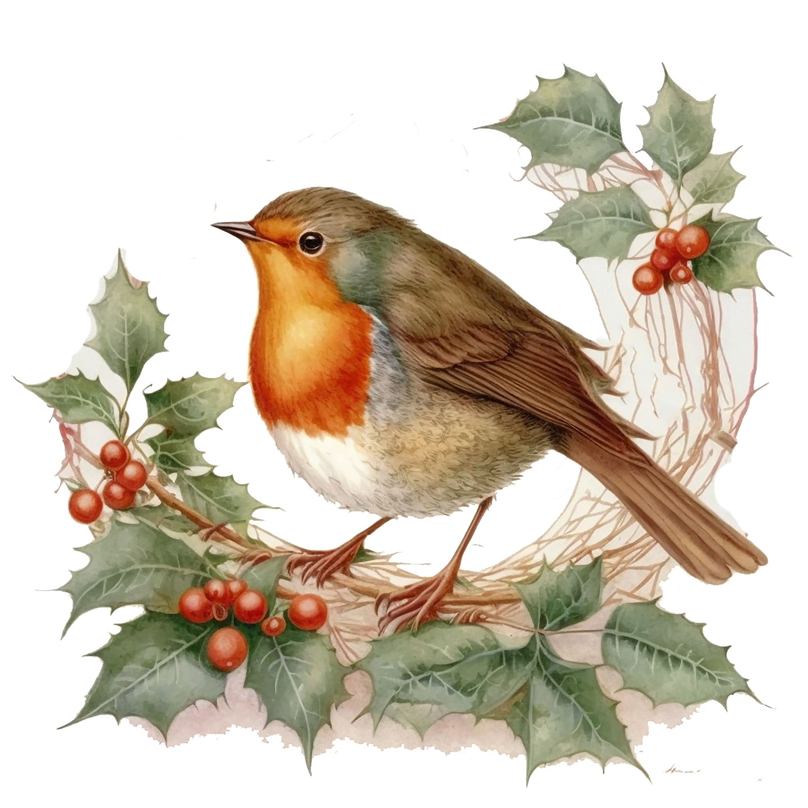 10 Robin Clipart Christmas Robin Clipart Red Robin Clipart - Etsy UK
