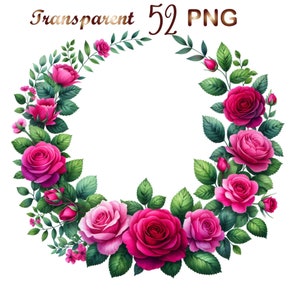 52 Fuchsia Flowers Clipart, Fuchsia Pink Roses, Roses Clipart, Pink ...