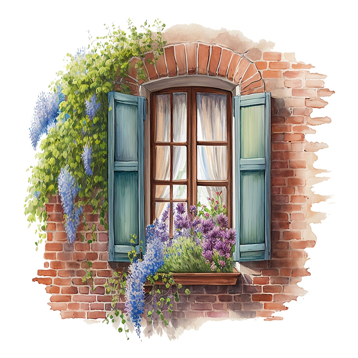 11 Window Flower Box Clipart, Floral Clipart, Window Box Clipart ...