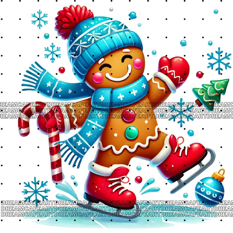 38 PNG, Gingerbread Man Clipart Bundle, Christmas Clipart, Festive ...
