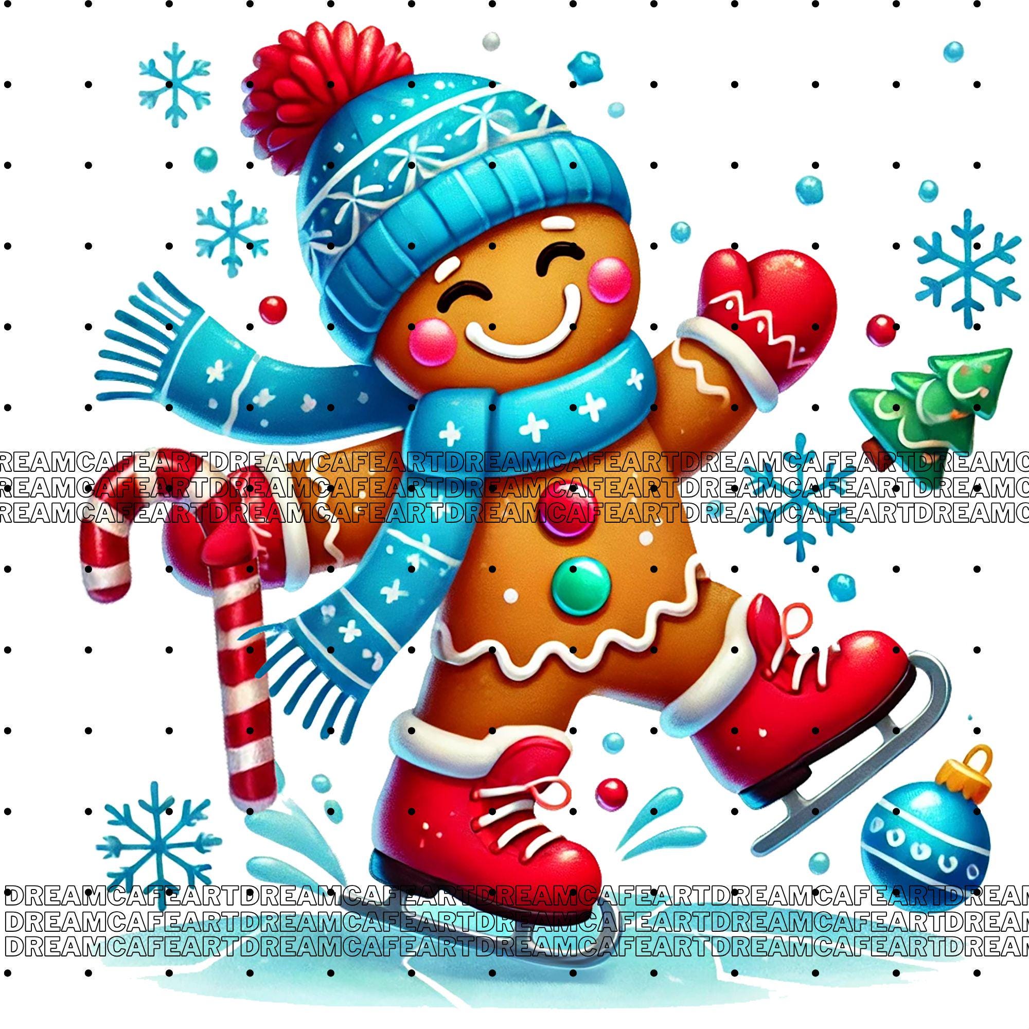 38 PNG, Gingerbread Man Clipart Bundle, Christmas Clipart, Festive ...