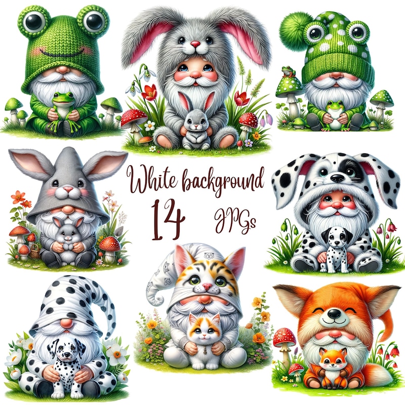 Cat Gnome Svg - Etsy