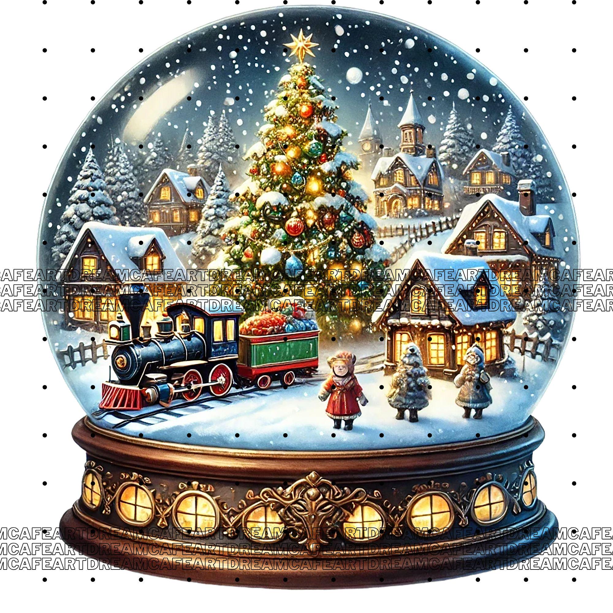 25 PNG, Christmas Snow Globes Clipart Bundle, Set 2, Festive Globe ...