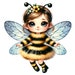 27 PNG Bee Fairy Clipart Bundle, Bee Fairy Clipart, Watercolor Bee ...