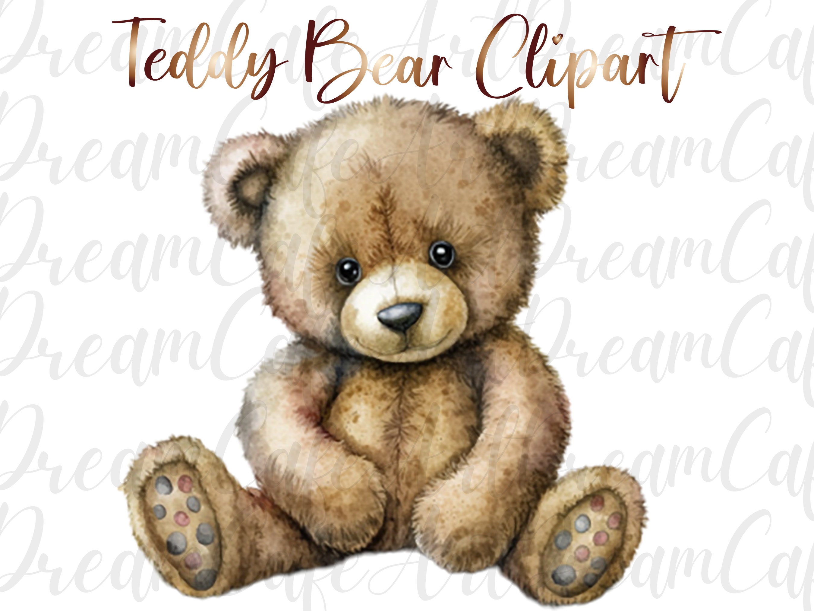 Watercolor Teddy Bear Clipart Teddy Bear Png Teddy Bear - Etsy Canada