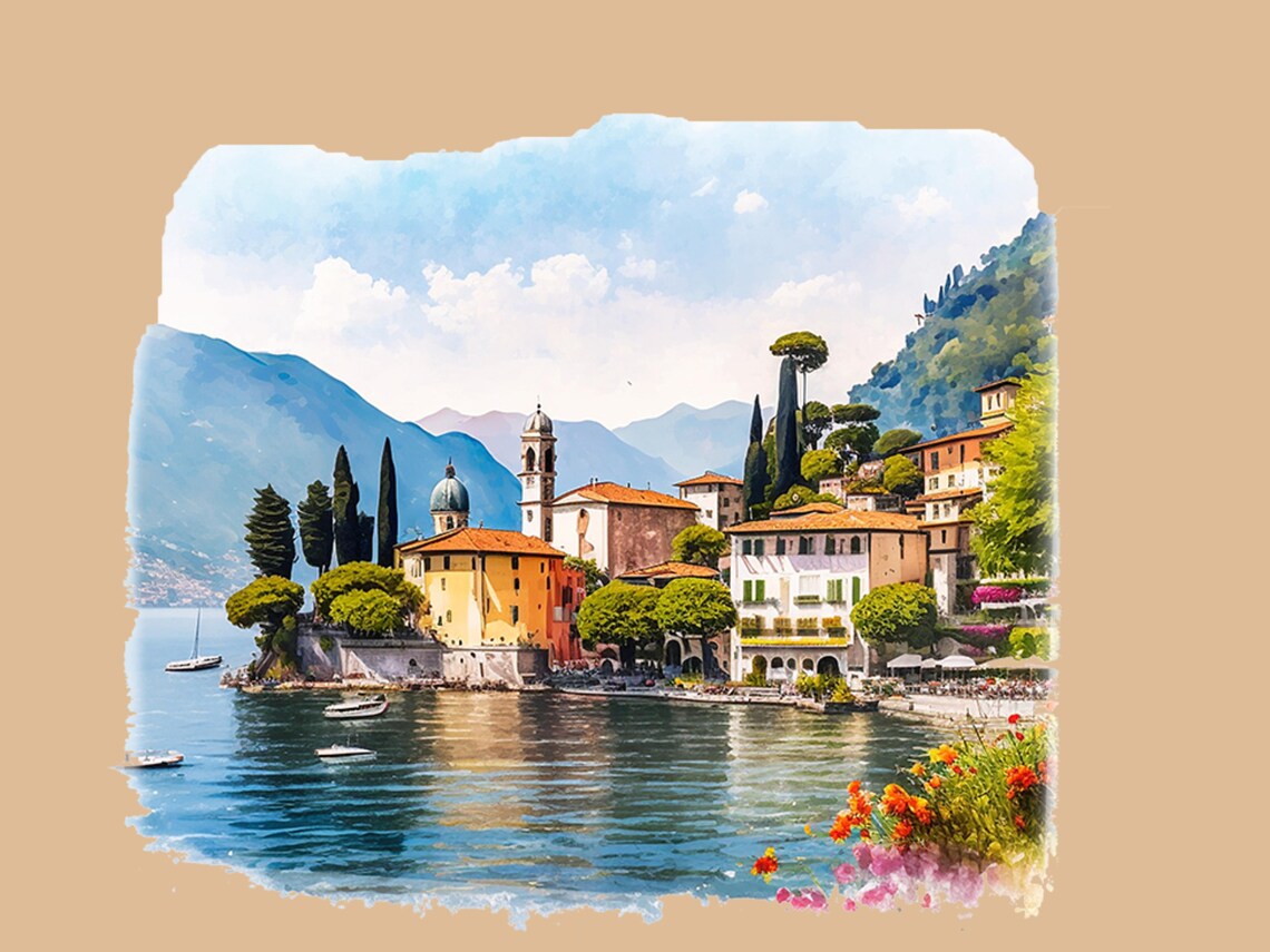 10 Lake Como Png Watercolor Lake Como Clipart Lake Como Png - Etsy UK