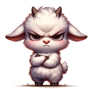 40 JPG, Funny Grumpy Animals Clipart Bundle, Funny Grumpy Safari ...