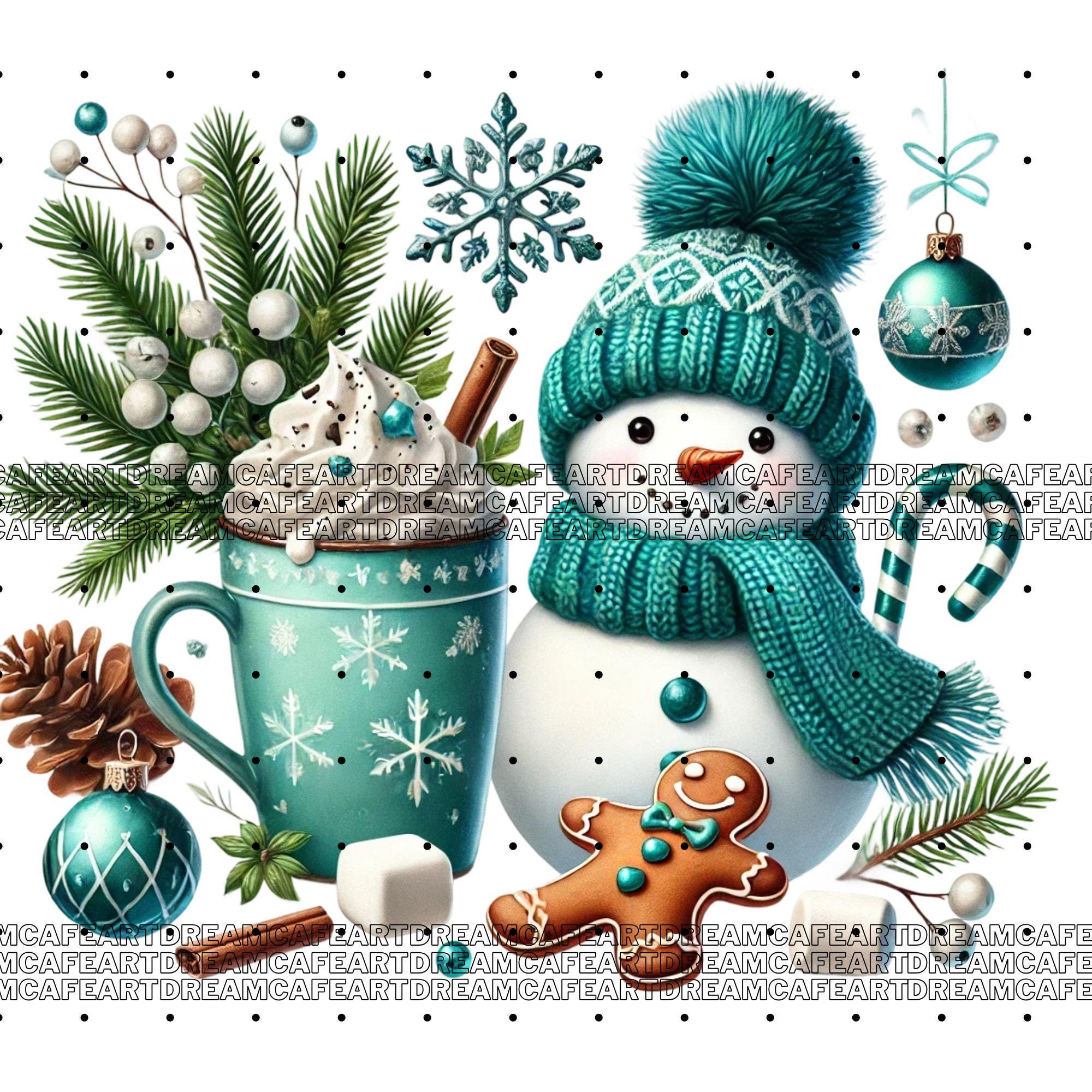 30 PNG Christmas Snowman Bundle Clipart, Festive Snowmen Graphics ...