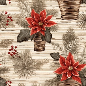 30 Seamless Christmas Boho Digital Paper, Christmas Plaid Background ...