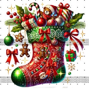 30 PNG Christmas Toys Presents Clipart Bundle, Set 2, Festive Gift ...