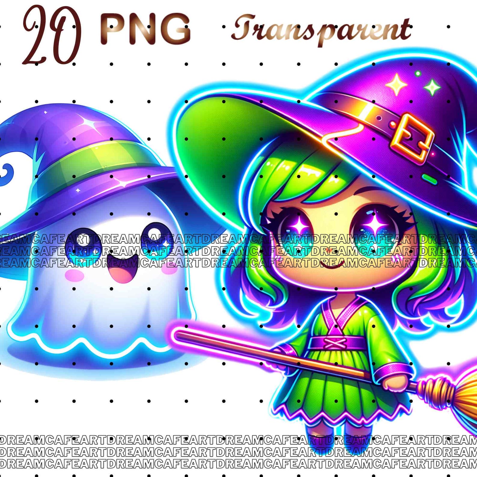 20 PNG, Little Halloween Monsters Clipart,halloween Clipart,cute Ghost ...